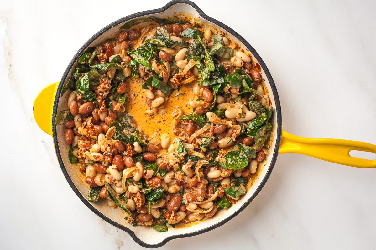 Creamy "Marry Me" Bean Bake - Happy Veggie Kitchen