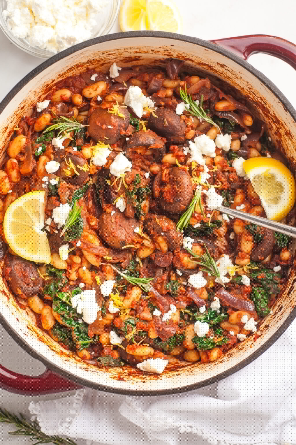 White Bean & Mushroom Ragout - Happy Veggie Kitchen