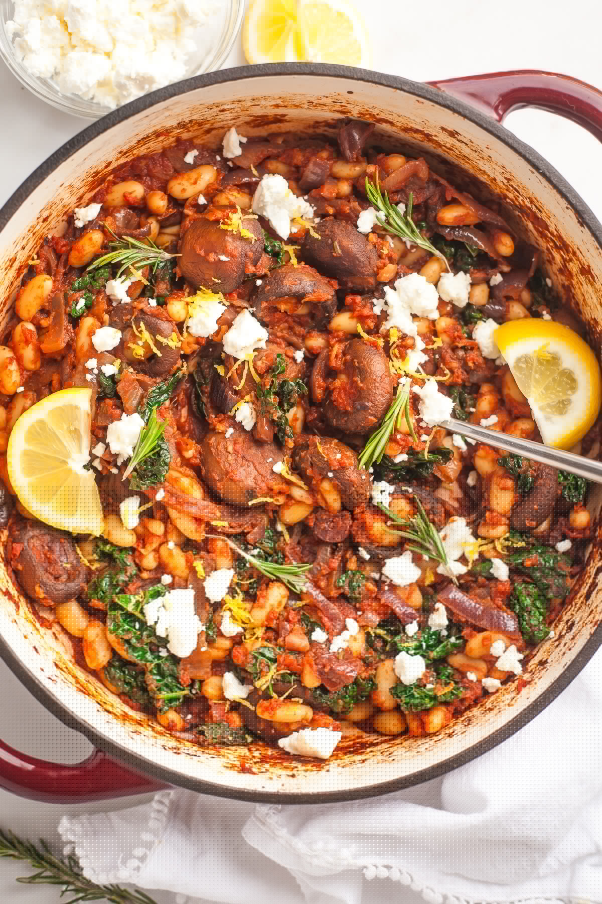 White Bean & Mushroom Ragout - Happy Veggie Kitchen