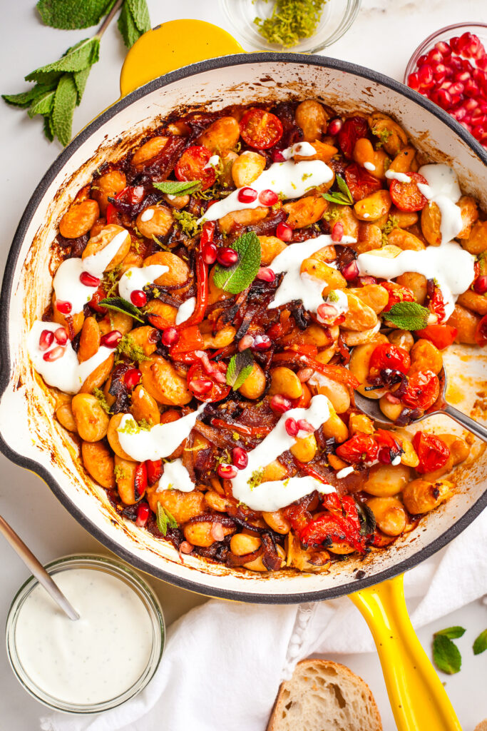 Harissa Butter Beans Skillet - Happy Veggie Kitchen