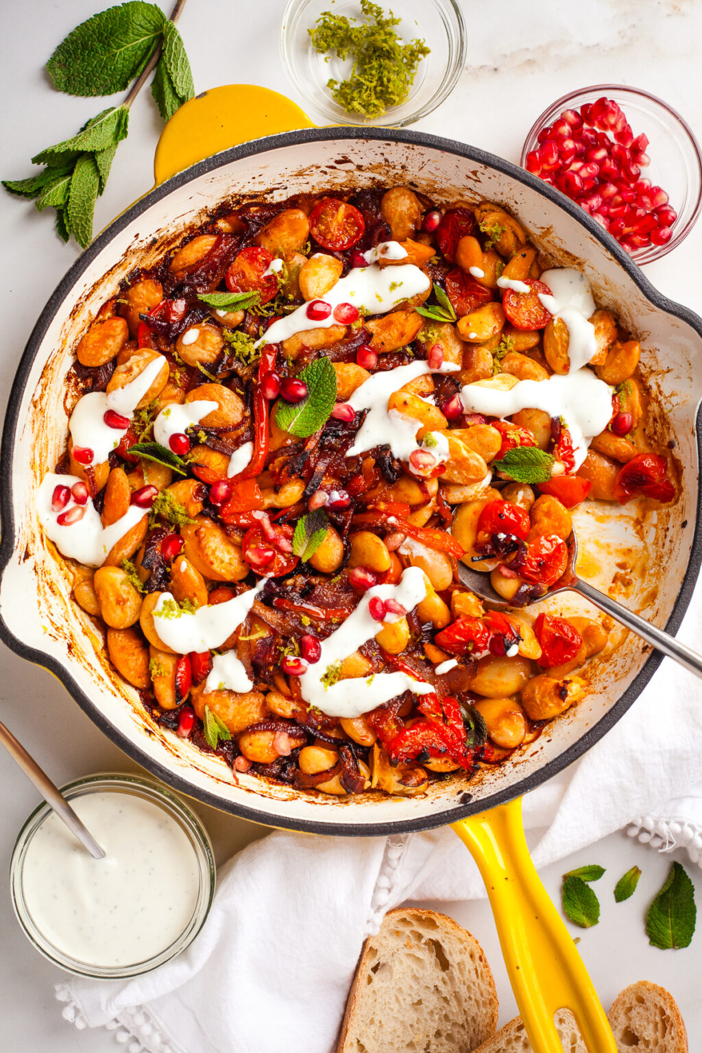 Harissa Butter Beans Skillet - Happy Veggie Kitchen