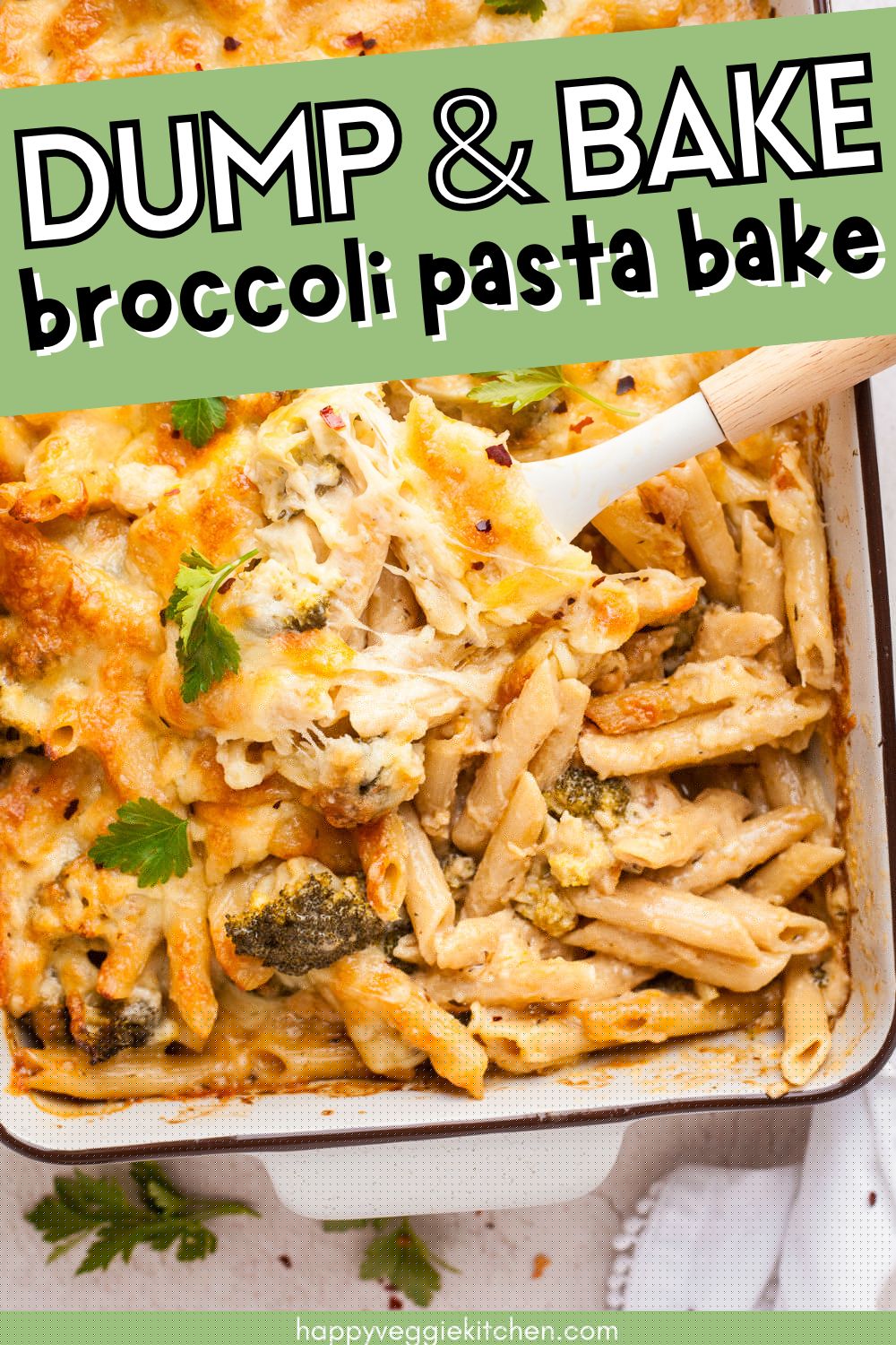 Easy Broccoli Pasta Bake - Happy Veggie Kitchen