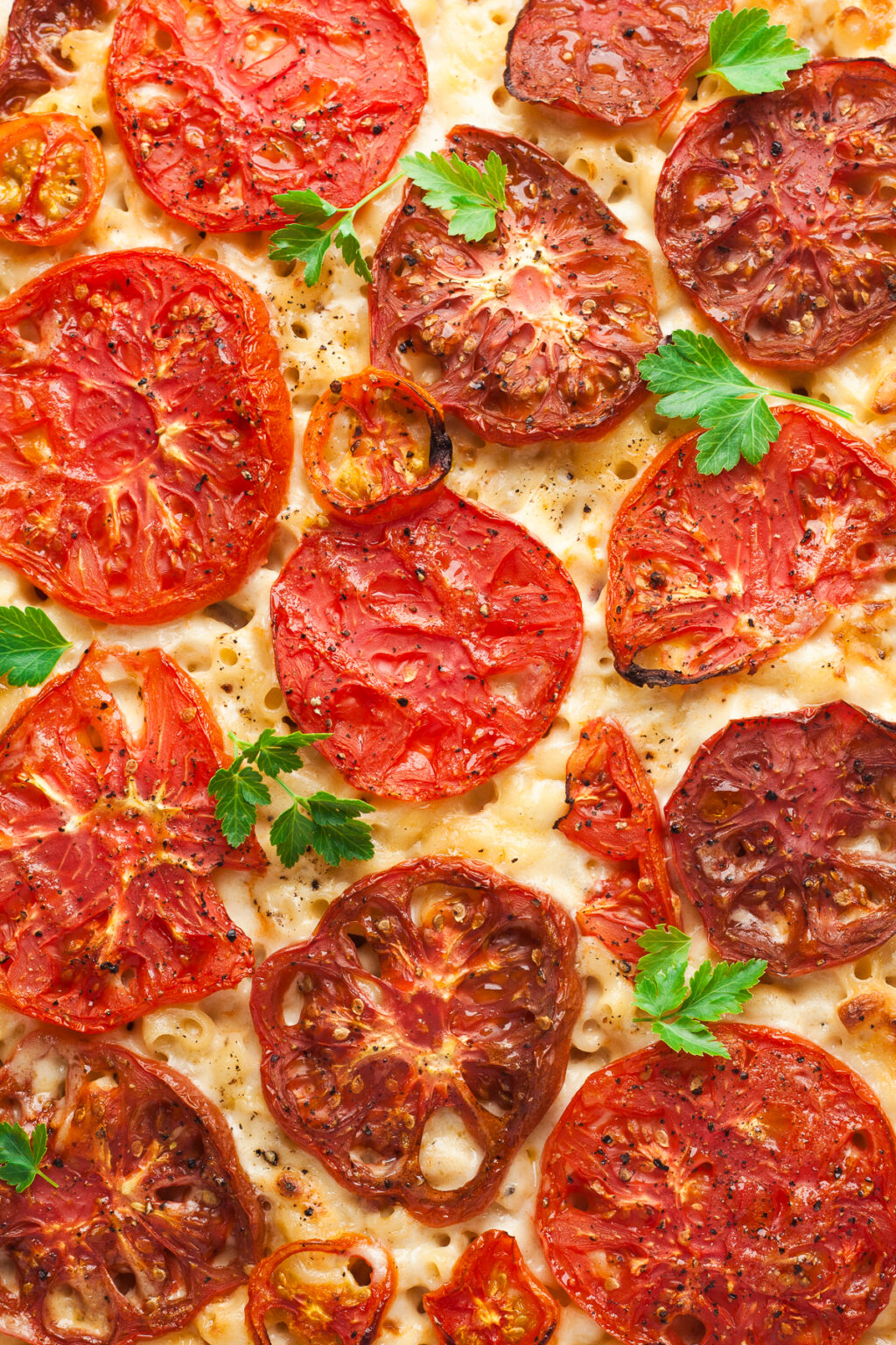 Baked Tomato Mac and Cheese - Happy Veggie Kitchen