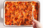 Cheesy Rice & Refried Bean Casserole - Happy Veggie Kitchen