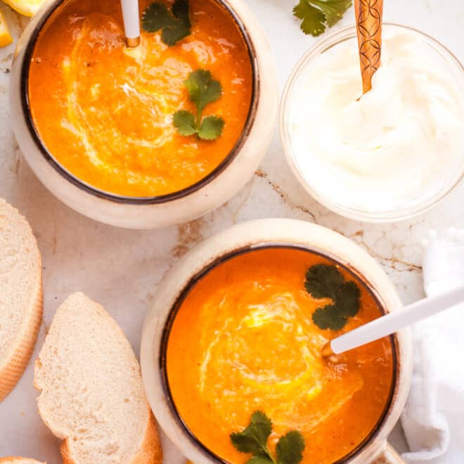 Spiced Butternut Squash Soup - Happy Veggie Kitchen